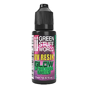 Green Stuff World for Models and Miniatures UV Curing Resin - Glow in The Dark (Green)