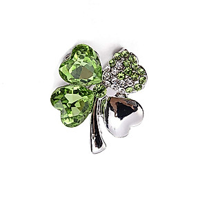 BinaryABC St.Patrick's Day Shamrock Brooch Pins,St.Patrick's Day Costume Accessory Decorations