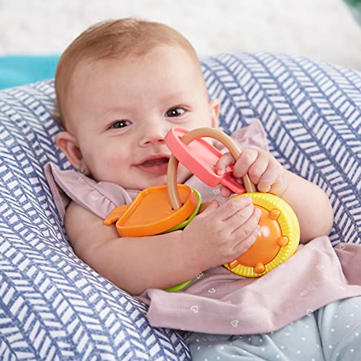 Playskool My Own Keys Baby Sensory Toy, Play Keys with Textures and Sounds for Babies 3 Months and Up (Amazon Exclusive)