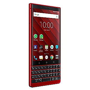 BlackBerry KEY2 Red Unlocked Android Smartphone (AT&T/T-Mobile) 4G LTE, 128GB