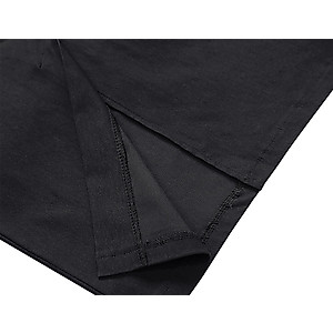 MUXXN Ladies Celebrity Vintage Cap Sleeve Tea Length Special Occasion Dress (Black XL)