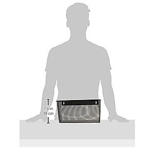 Lorell Black Mesh/Wire Wall Pocket 84144