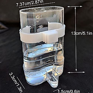 Automatic Bird Waterer Feeder,Bird Water Dispenser for Cage,2PCS No Mess Bird Feeder Parakeet Waterer Cockatiel Cage Accessories