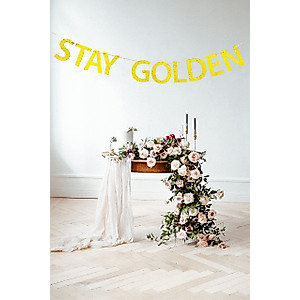 Golden Girls Party Decorations Stay Golden Banner, Golden Girls Theme Birthday Baby Shower Bridal Shower Party Decorations