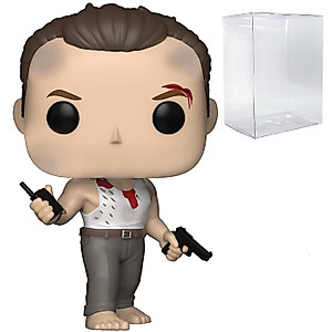POP Die Hard - John McClane Funko Pop! Vinyl Figure (Bundled with Compatible Pop Box Protector Case), Multicolor, 3.75 inches