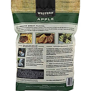 Western Popular BBQ Smoking Wood Chip Variety Pack Bundle (3) - Popular Flavors - Apple & Hickory, with Cherry