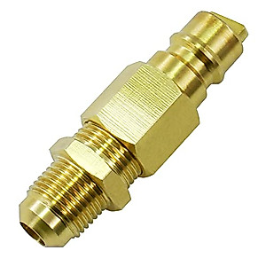 MENSI 3/8" Male Flare Natural Hose Adapter Convert to Natural Gas 3/8" Quick Disconnect Plug