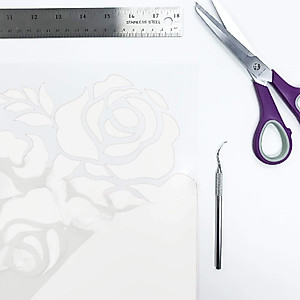 Siser EasyWeed Heat Transfer Vinyl 15" x 15ft Roll (White) Compatible with Siser Romeo/Juliet & Other Professional or Craft Cutters - Layerable - CPSIA Certified