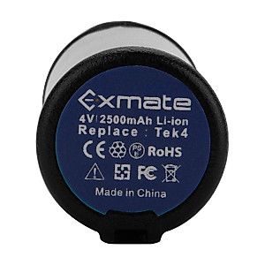 Exmate 4V 2.5Ah Replacement Battery Compatible with Ryobi TEK4 AP4001 Lithium-Ion Rechargeable Battery
