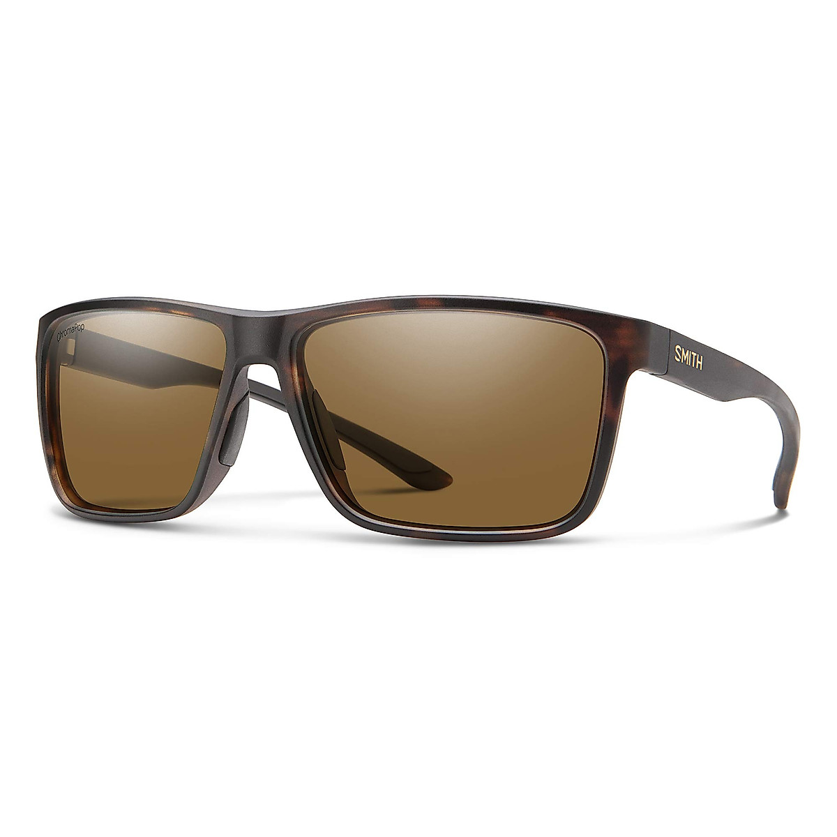 Smith Riptide Polarized Sunglasses, Matte Tortoise/chromapop+ Polarized Brown, one Size