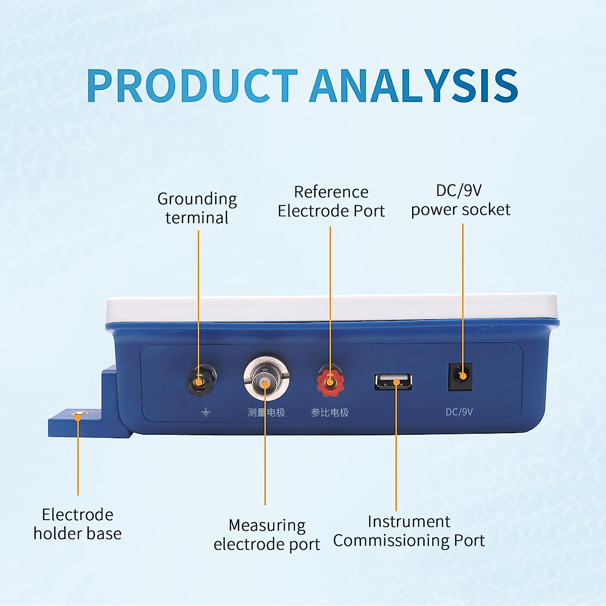 NANBEI Instruments,Lab Benchtop pH Meter kit,1-2Points Auto Calibration,0.01 pH Accuracy,Digital Bench Top pH Meter and Electrode,6.0 inch High Definition Screen(PH100B)