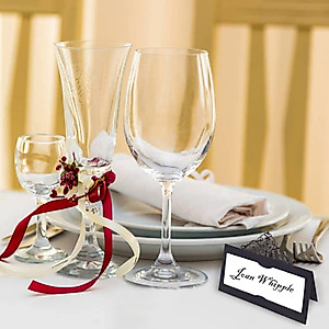 Honbay 50PCS Laser Cut Place Cards Table Name Cards Tented Name Cards Seating Cards for Wedding, Birthday, Holiday Party, Banquet, Dinners, Baby Shower, Bridal Shower, Table Setting