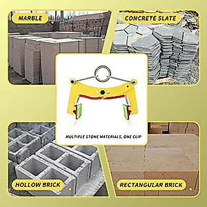 Lifting Clamps Beam ​Jaw Opening Adjustable, Plate Lifting Clamps Beam of Glass Slabs/Metal Sheet/Granite Island, Roadside Stone Clamp Curb,D325