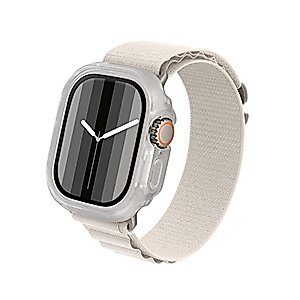 RHINOSHIELD Bumper Case Compatible with Apple Watch Ultra 2 / Ultra - [49 mm] | Slim Protective Cover - Lightweight and Shock Absorbent - Transparent