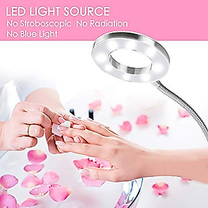 Makeup Table Lamp, USB Makeup Tattoo LED Lamp, Beauty Lamps, Microblading Light Beauty Table Lamp with Clamp LED Desk Lamp for Eyebrow/Eyeliner