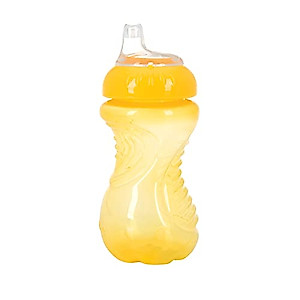Nuby No-Spill Gripper Cup, Sippy Cup for Baby and Toddler, 10 Ounce, Colors May Vary, 5"