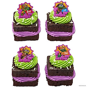 DecoPac Teenage Mutant Ninja Turtles Turtle Power Rings, Cupcake Decorations For Birthday Party, Cakes, And Celebrations - 24 Pack