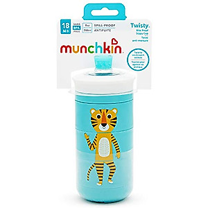 Munchkin® Twisty™ Mix & Match Animals Bite Proof Sippy Cup, 9 Ounce, Blue