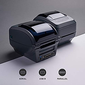 ZEBRA GK420t Thermal Transfer Desktop Printer Print Width of 4 in USB Serial and Parallel Connectivity GK42-102510-000