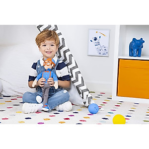 Blippi BLP0013 Bendable Plush Doll, 16” Tall Featuring SFX-Squeeze The Belly to Hear Classic catchphrases-Fun, Educational Toys for Babies, Toddlers, and Young Kids