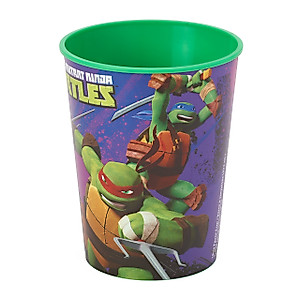 American Greetings Teenage Mutant Ninja Turtle (TMNT) Party Supplies, 16 oz. Reusable Plastic Party Cup (12-Count)