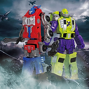 MIEBELY Transforming Toddler Robot Toys for 3 4 5 6 7 8 Year Old Boys – Lion Kids Magnetic STEM Action Figure, All in One Design Transforms in Vehicle, Animal, Robot, Kids Gifts for Birthday Christmas