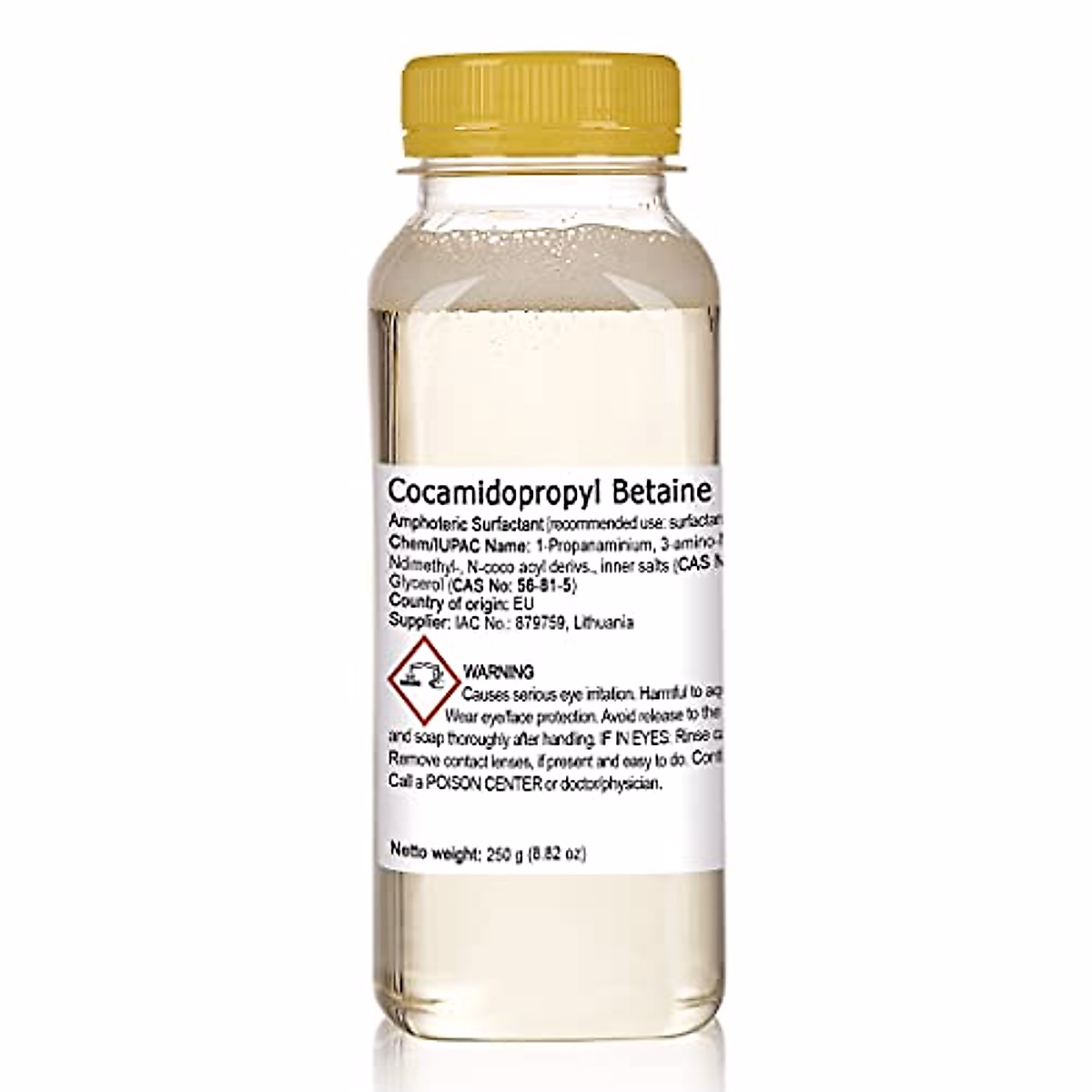 Artekas Innovation Cocamidopropyl Betaine Liquid - 8.82 oz - Natural Surfactant Foam Booster - for DIY Shampoos, Shower, Bath Preparations, Skin Cleansers - Antistatic - Viscosity Controlling