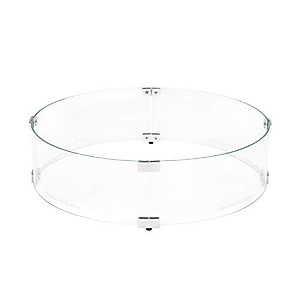Celestial 23" x 6" Round Wind Guard, fits Celestial 19” Round Fire Pit Burner Pans for Gas Fire Pits
