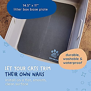 Kitty Cure Litter Box Emery Board and Manicure Strips, Scratch Liner for Litter Box, Nail File for Cats