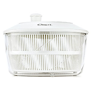 Ozeri Italian Made Fresca Salad Spinner and Serving Bowl, BPA-Free,White
