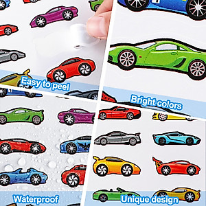 500 Pcs Race Car Stickers for Kids Transportation Stickers Sports Car Stickers Vehicle Stickers for Boys Toddler Teens Car Themed Party Favors Teacher Reward Educational Toy Art Craft Activities