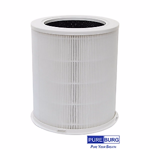 PUREBURG Replacement Filter Compatible with Dr.J AP401 AP402 & GCZ AP402 Air Purifiers,2-Pack H13 HEPA 4-Stage Filtration Activated Carbon 2-in-1 Air Clean Dust VOCs Odor