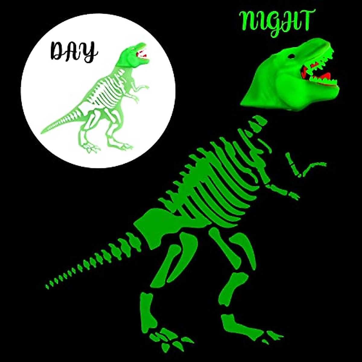 TBoxBo 4 Pack Luminous Dinosaur Bookmark 3D Cartoon Animal Bookmark Giant Shark Bookmark Funny Animals Reading Bookmark Cool 3D Bookmarks for Kids Boys Girls Men Women School Supplies