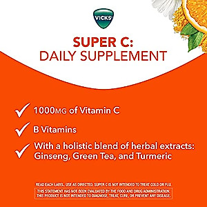 Vicks DayQuil & Super C Convenience Pack: DayQuil Severe Medicine for Cold & Flu Relief, Conveniently Packaged with Super C Energize and Replenish* Daily Supplement with Vitamin C, B Vitamins, 52ct