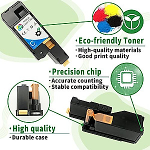 CAIRE 106R02756 Remanufactured Toner Cartridge Replacement for Xerox Phaser 6022 6020 Xerox WorkCentre 6025 6027 with Clear Images Low Waste Paper Rate Easy Installation No Leakage No Fading (Cyan)