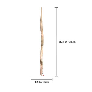 Unfinished Wooden Wiggly Snakes Toy: Jointed Flexible Wood Snake to Paint 6pcs Blank Animal Model for DIY Arts Crafts Birthday Party Favors