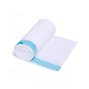 Small Drawstring Trash Bags,1.2-1.5 Gallon White Garbage Bag Home Trash Can Liners 60 Counts