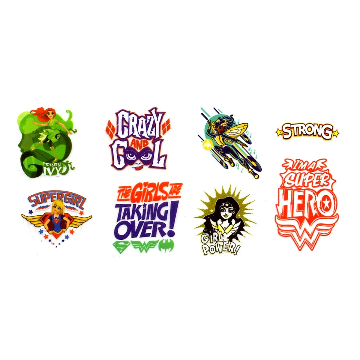 DC Super Hero Girls - 75 Assorted Temporary Tattoos