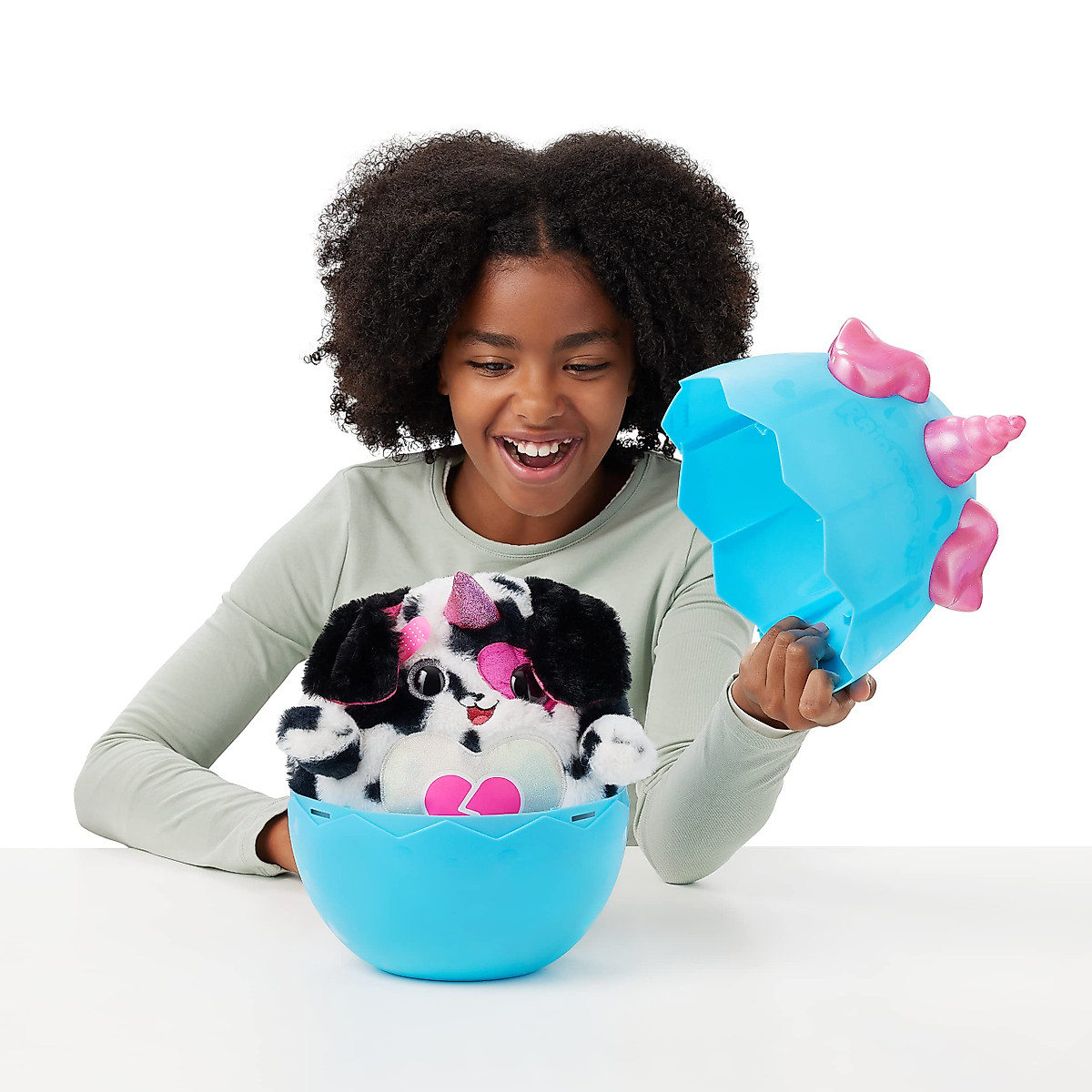 Rainbocorns Puppycorn Rescue (Husky) by ZURU, Collectible Plush, Stuffed Animal Girl Toys, Surprise Egg, Stickers, Syringe Slime, Ages 3+ for Girls, Children, 9.06 x 7.87 x 11.02 inches