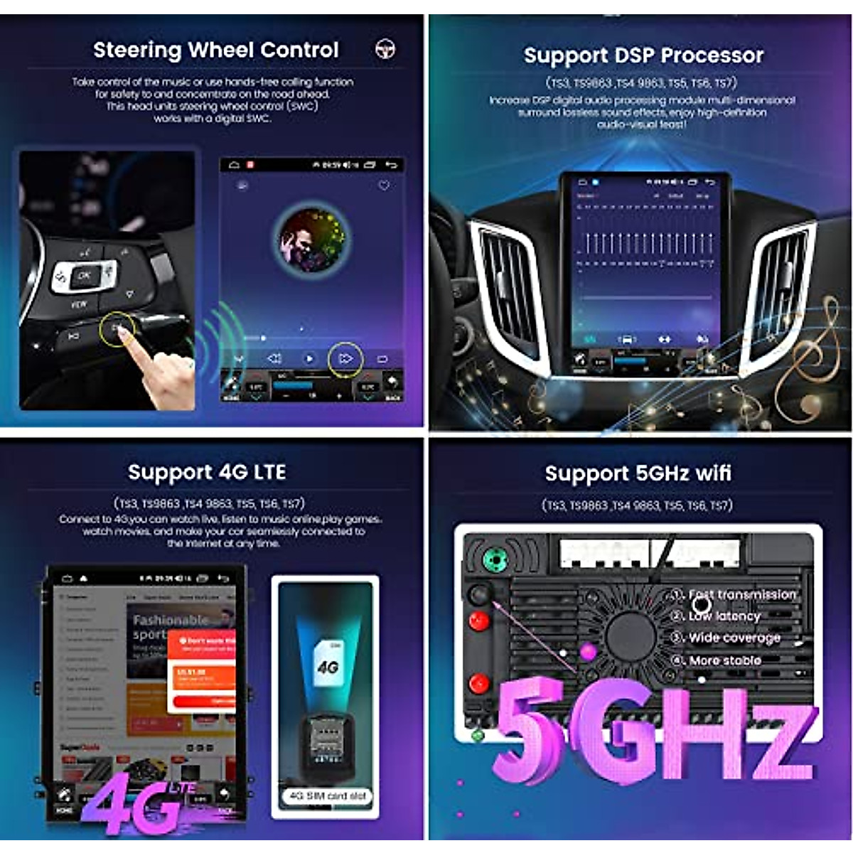 Android 11 GPS Navigation Stereo Radio 9 Inch Touch Screen Multimedia Player, for Chevy Cruze 2008-2013 Support Bluetooth/Steering Wheel Control/FHD/Reversing Camera,TS4 9836 4+64GB