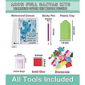 JLHATLSQ Diamond Painting Kits for Adults, Dandelion Butterfly 5D DIY Round Full Drill Diamond Art Craft Canvas Picture Friends Gift as Home Wall Decor, 12x16 inch