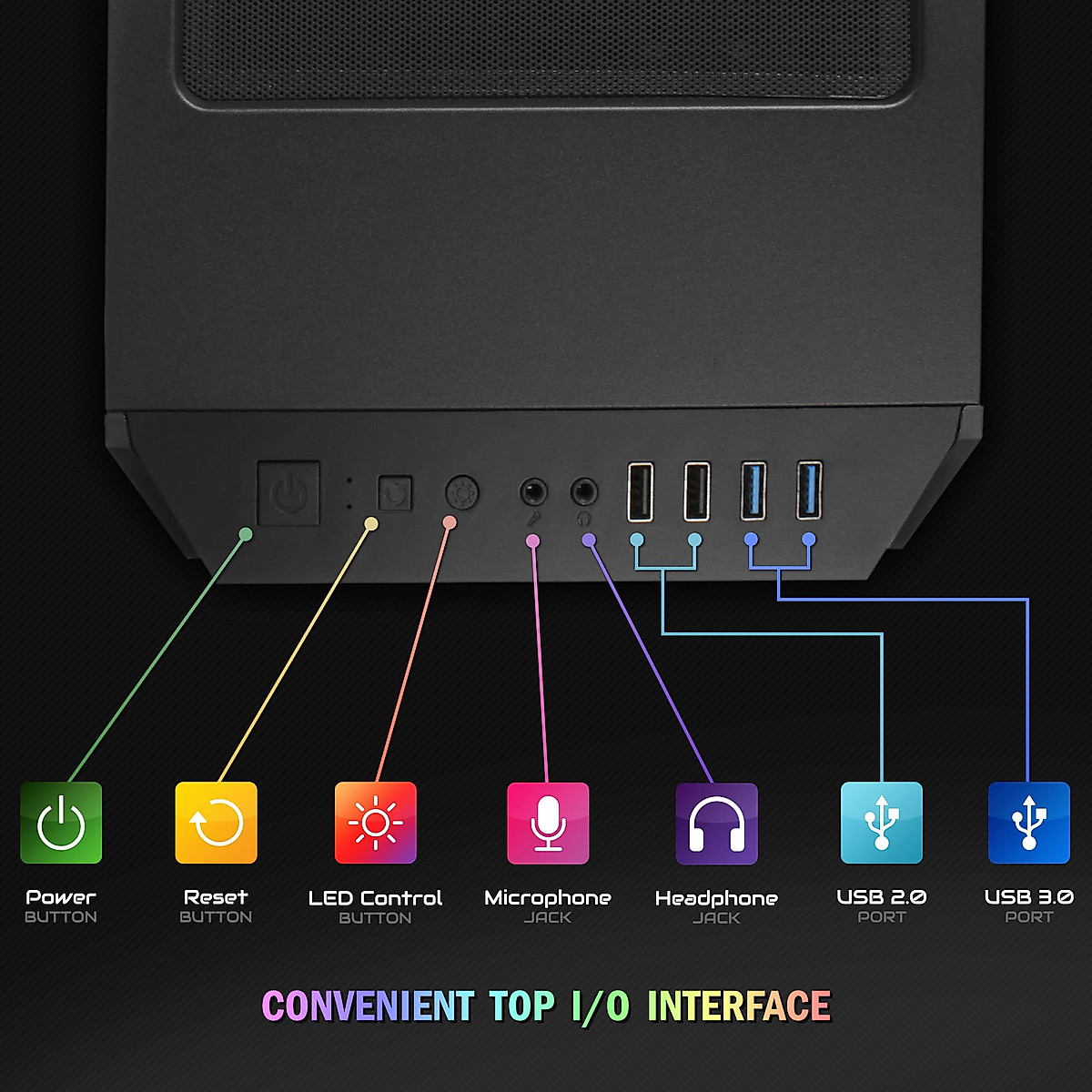 Periphio Reaper Gaming PC - AMD Ryzen 5 5600G 4.4GHz, Radeon Vega 7 (4GB) iGPU, 16GB DDR4 3600MHz Gaming RAM, 250GB NVME SSD + 1TB HDD, Wi-Fi, Windows 10 Computer (Windows 11 Ready) (Ryzen 5 5600G)…