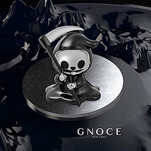 GNOCE Little Ghost Charm Bead Sterling Silver Black Plated Charm Fit Bracelet/Necklace For Women Wife