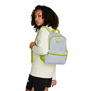 Nike JUST DO IT Mini Girls' Backpack (Atomic Grey/Atomic Green)