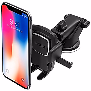 Plantronics Voyager Legend Wireless Bluetooth Headset - Black- Frustration Free Packaging & iOttie Easy One Touch 4 Dash & Windshield Car Mount Phone Holder || for iPhone