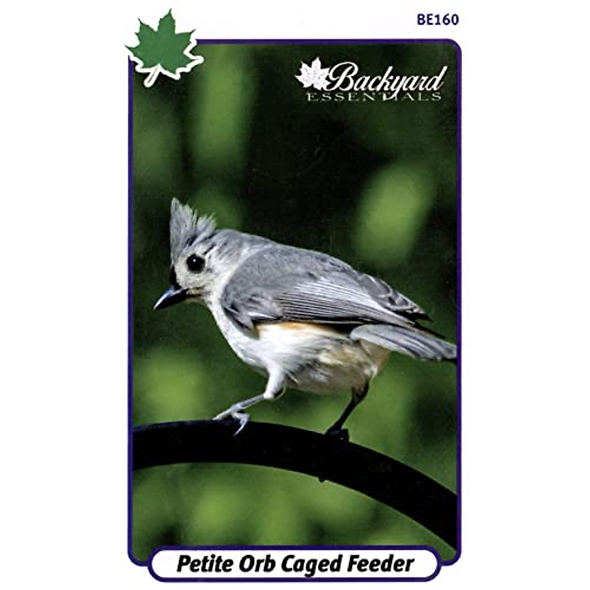 Backyard Essentials Orb Caged Seed Feeder for Wild Birds, Petite Orb Caged Seed Feeder for Outdoors