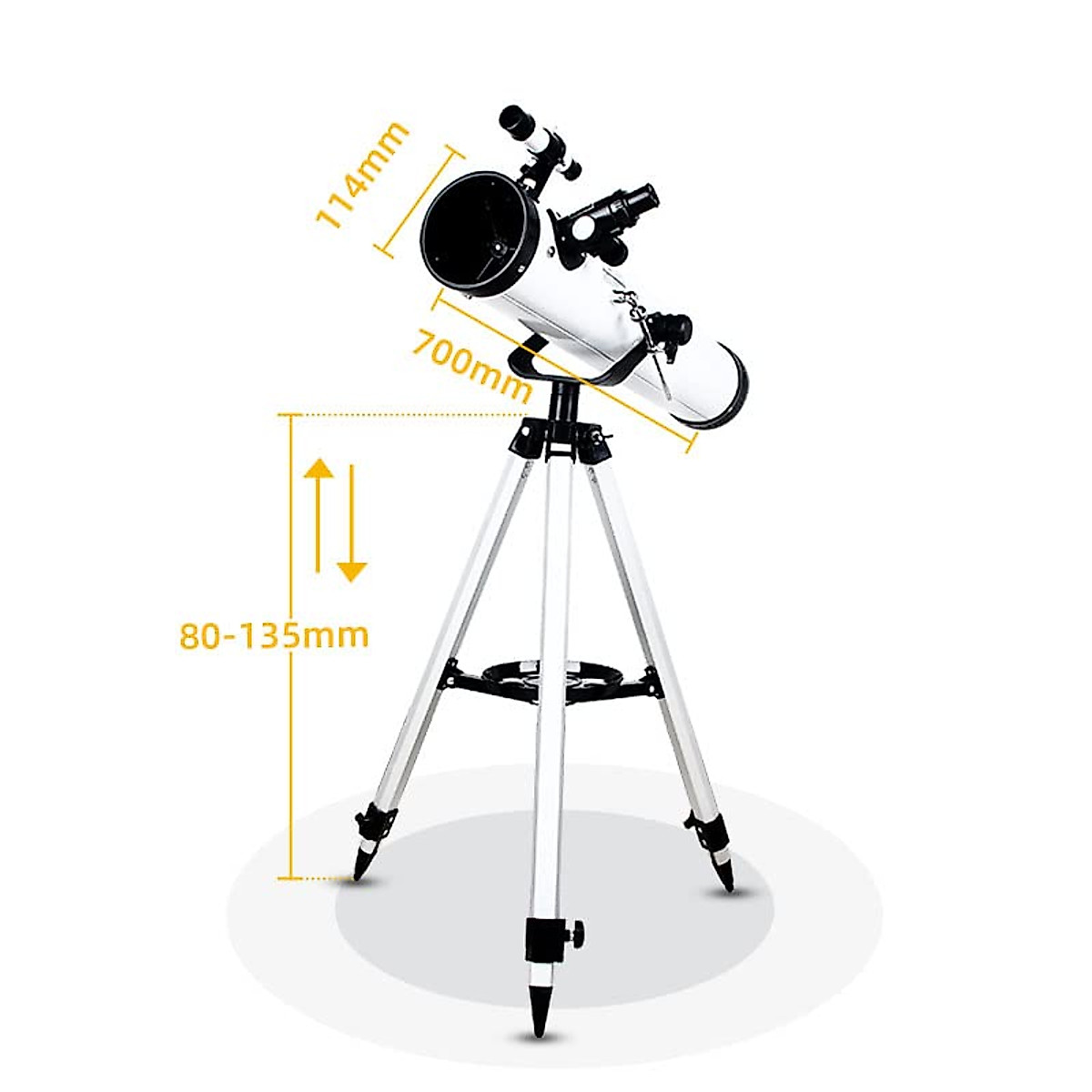 BXGTECH Telescope 76 mm Astronomical Telescopes with Tripod Phone Adapter Portable Refractor Telescope for Kids Child Adults Beginners