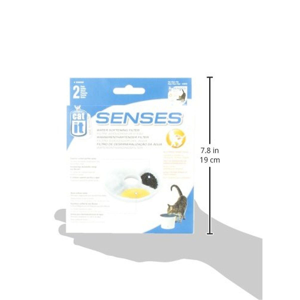 Catit Design Senses Replacement Water Filtering Cartridge, 2-Pack