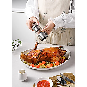 Sweese Oval Serving Platters, 14.5 Inch White Porcelain Serving Platters for Party, Large Oval Serving Trays Serving Plates for Fish Dish, Steak, Restaurant, Dessert Shop, Set of 2