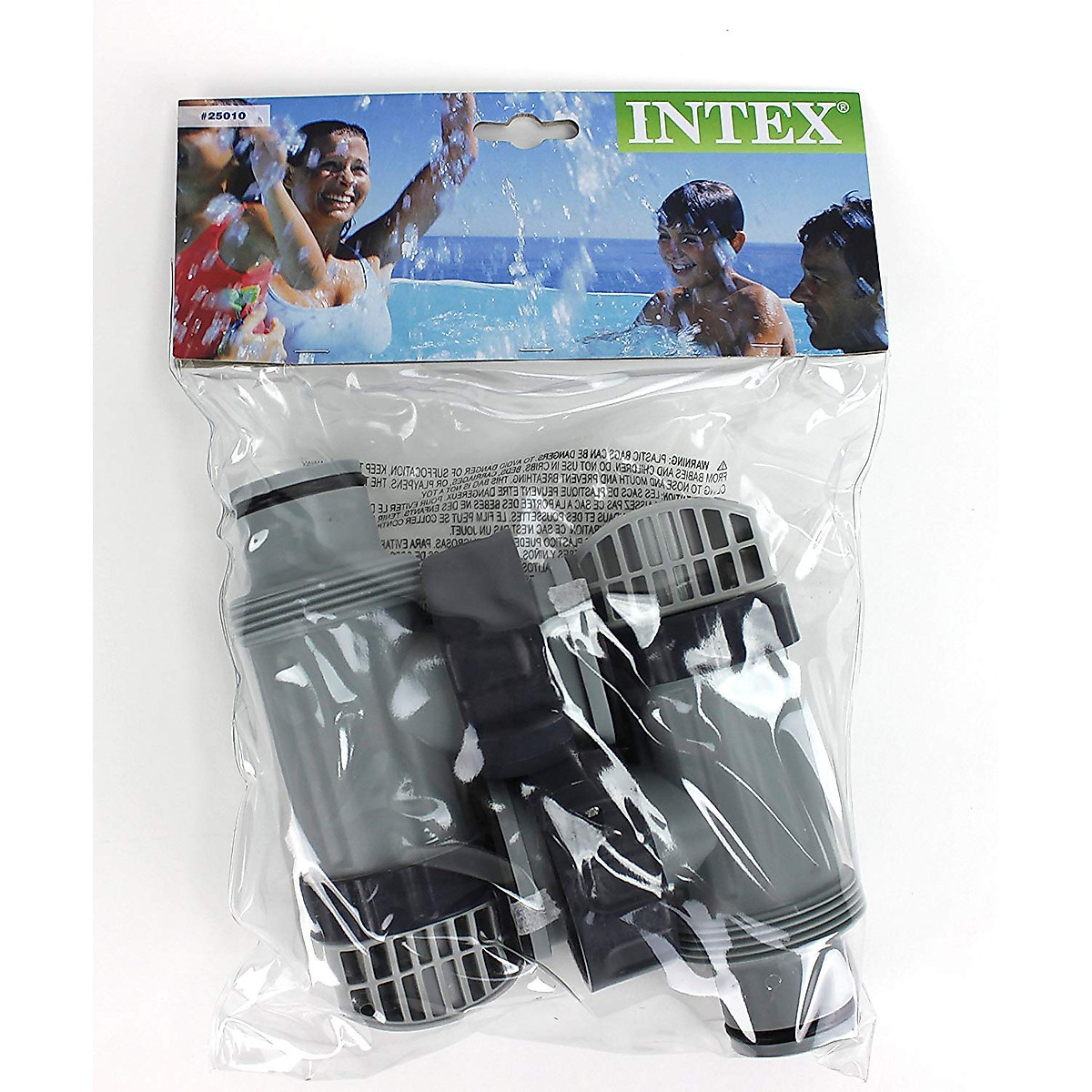 Intex Above Ground Plunger Valves with Gaskets & Nuts Replacement Part (4 Pack)
